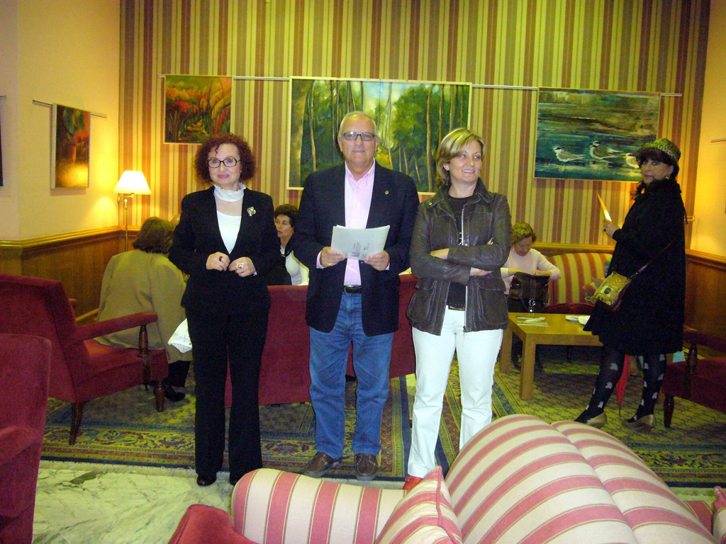 Gran éxito de la pintora coruñesa María-Xesús Díaz, en Sansenxo ...